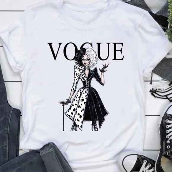 Michelle L | Shirts | Cruella Disney Villain Retro Graphic Fashion ...